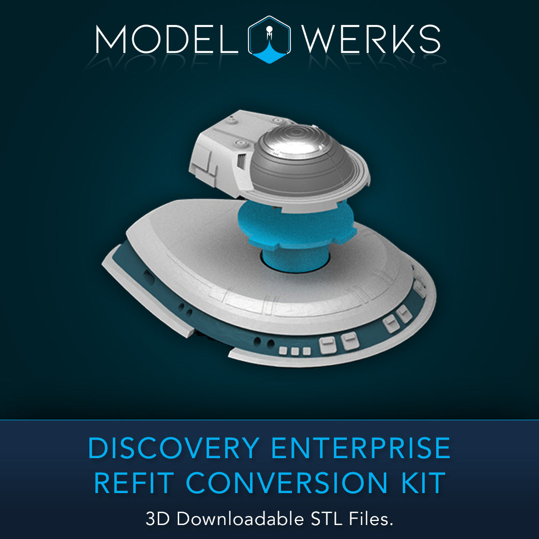 1:1000 Discovery Enterprise Refit Conversion Kit STL Download ...