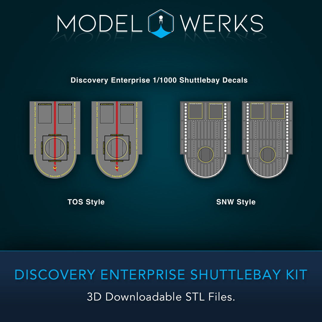 1:1000 Discovery Enterprise Shuttle Bay Kit STL Download – modelwerkshop