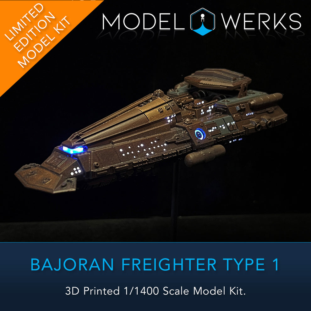 1/1400 Bajoran Freighter Type 1 3D Printed Physical Model Kit ...