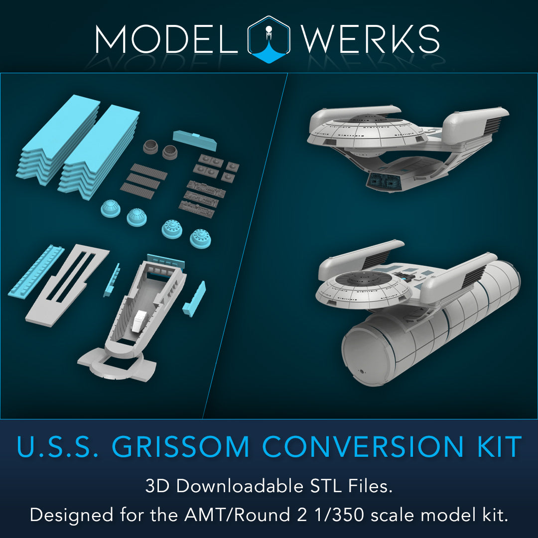 1/350 USS Grissom Conversion Kit STL Download – modelwerkshop