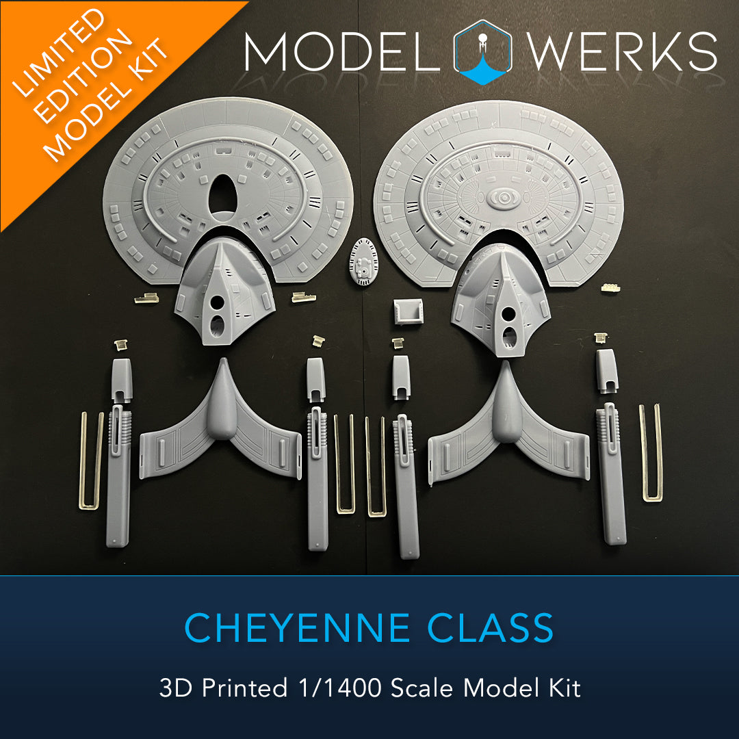 1/1400 Cheyenne Class 3D Printed Model Kit – modelwerkshop