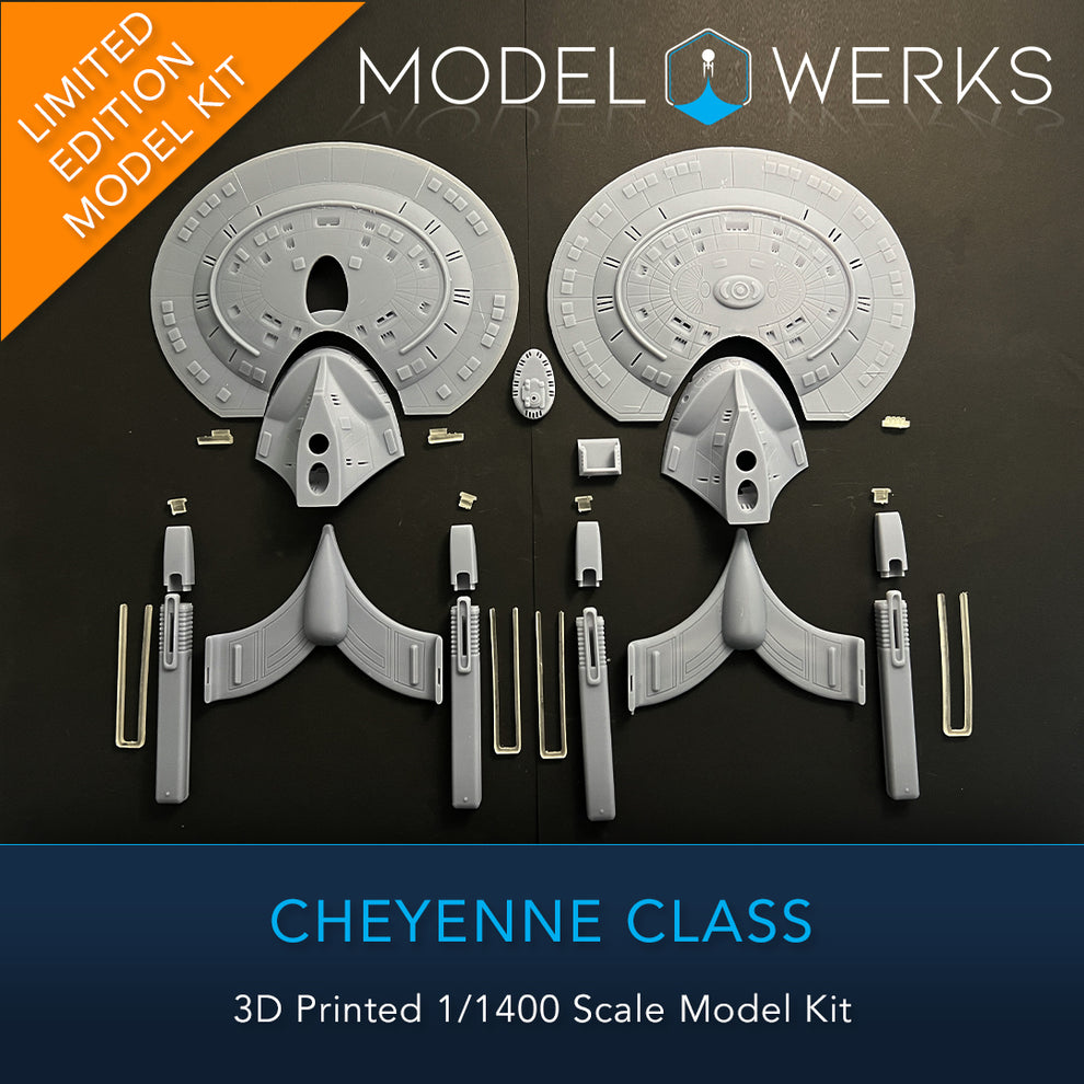 1/1400 Cheyenne Class 3D Printed Model Kit – modelwerkshop