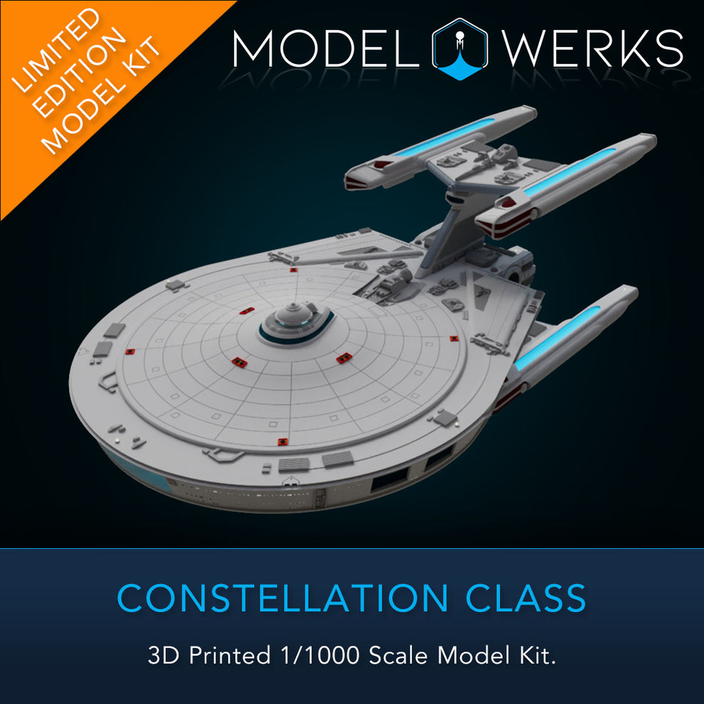 1/000 Constellation Class Physical 3D Printed Kit – modelwerkshop