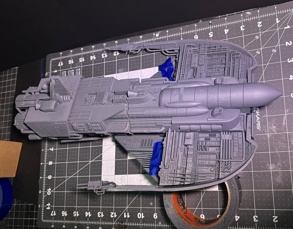 Merchantman Freighter Physical 3D Printed Kit – modelwerkshop