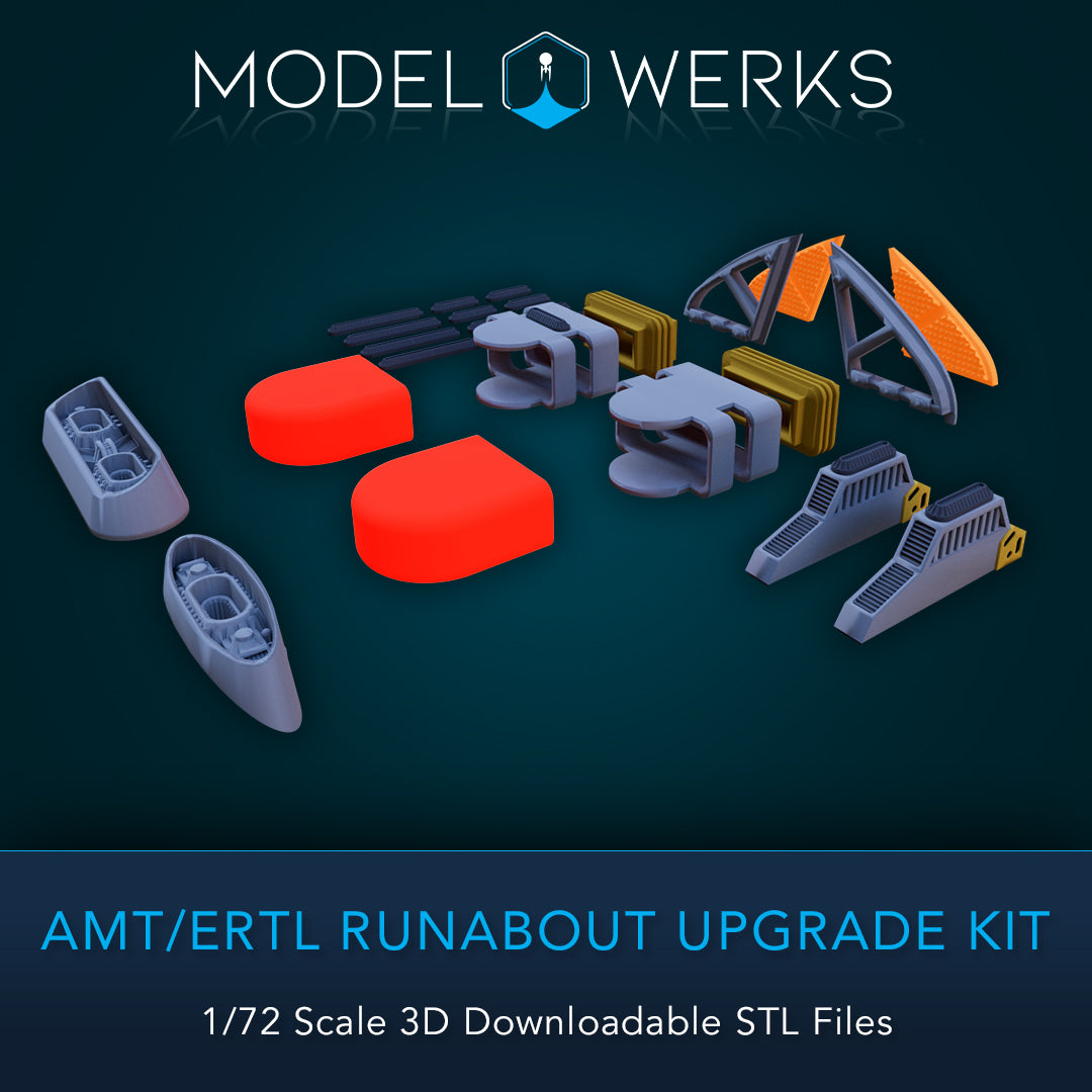 1:72 AMT/ERTL DS9 Runabout Upgrade Kit STL File Download – modelwerkshop