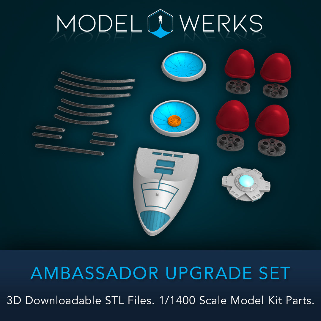 1/1400 Ambassador Class Upgrade Set STL File Download – modelwerkshop