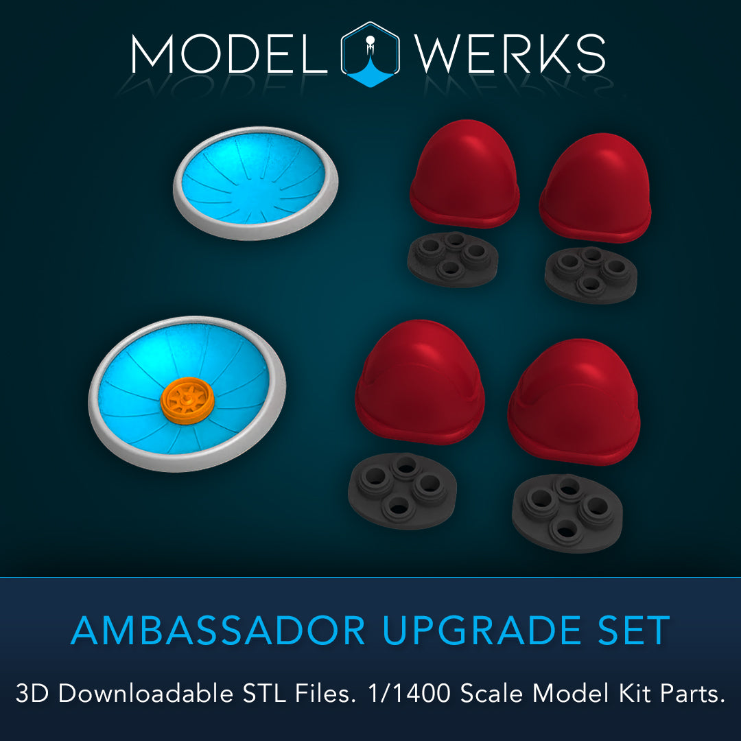 1/1400 Ambassador Class Upgrade Set STL File Download – modelwerkshop