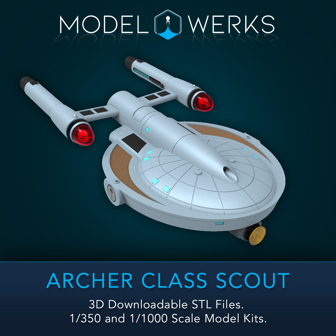 1/350 Archer Class Scout STL File Download – modelwerkshop