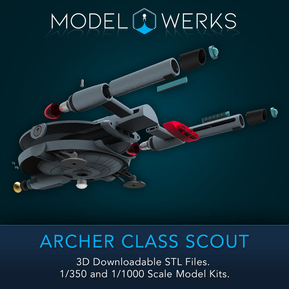 1/350 Archer Class Scout STL File Download – modelwerkshop