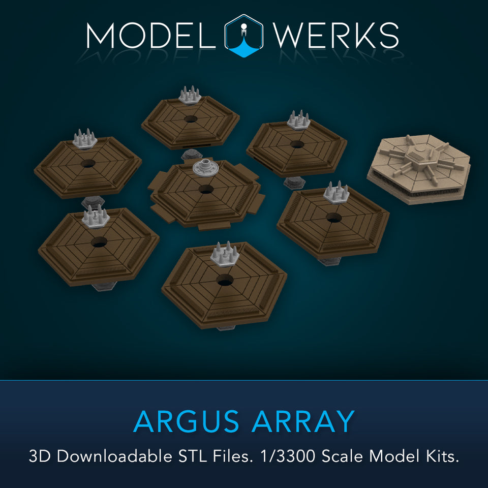 1/3300 Argus Array STL File Download – modelwerkshop